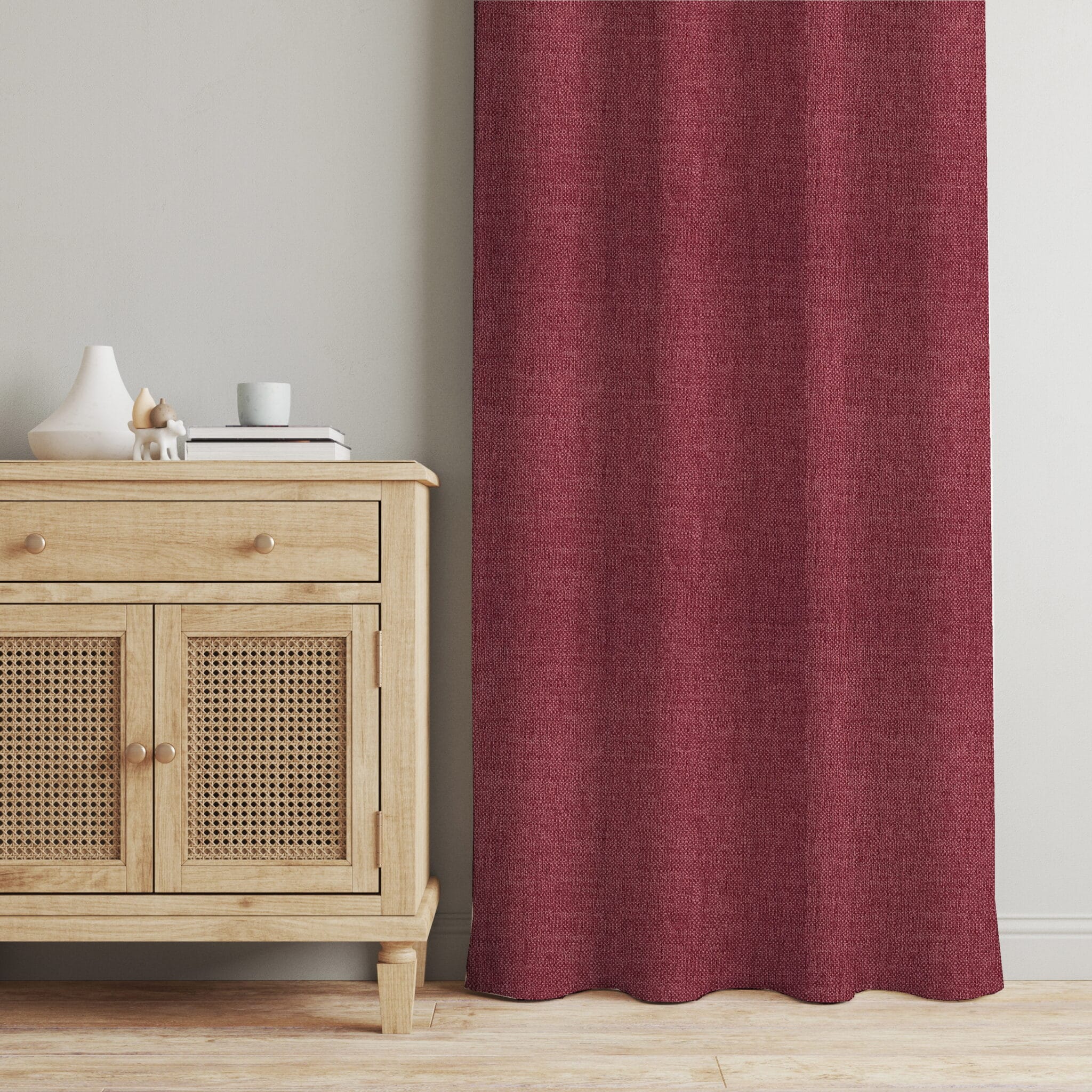 Rustic Raspberry Curtains | Sewing House